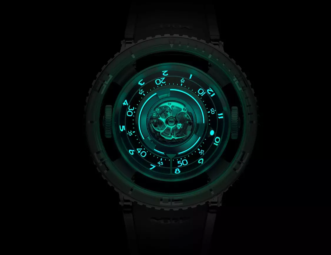 MB&F HM7 Aquapod Titanium Green Watch 9625_6