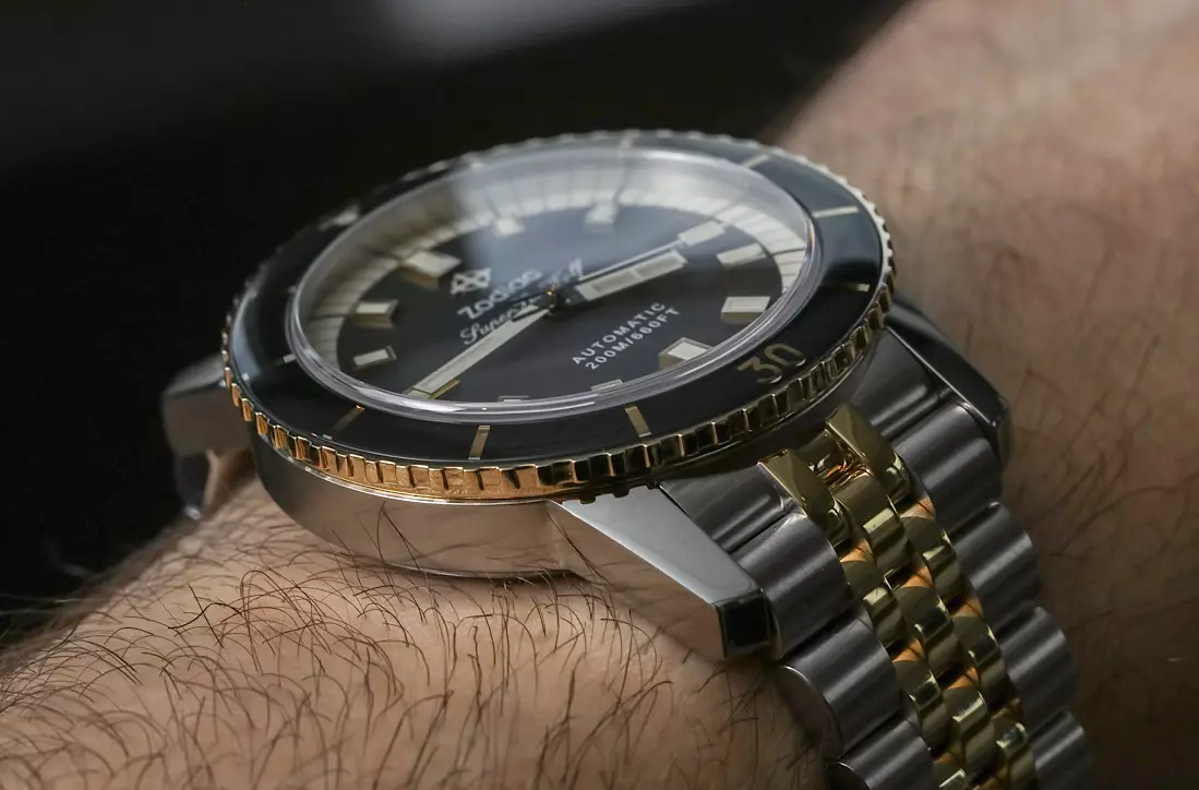 Zodiac Super Sea Wolf компрессиясы екі тонды ZO9271 Watch Hands-On 9758_8