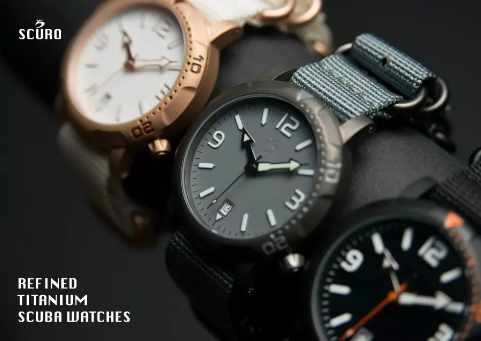 SCURO nudi nove i nadograđene satove za ronjenje modela S Titanium